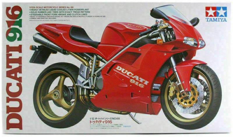 TAMIYA 1/12 Ducati 916 Scale Bike Model Kit 14068 – Tony Green Steam Models